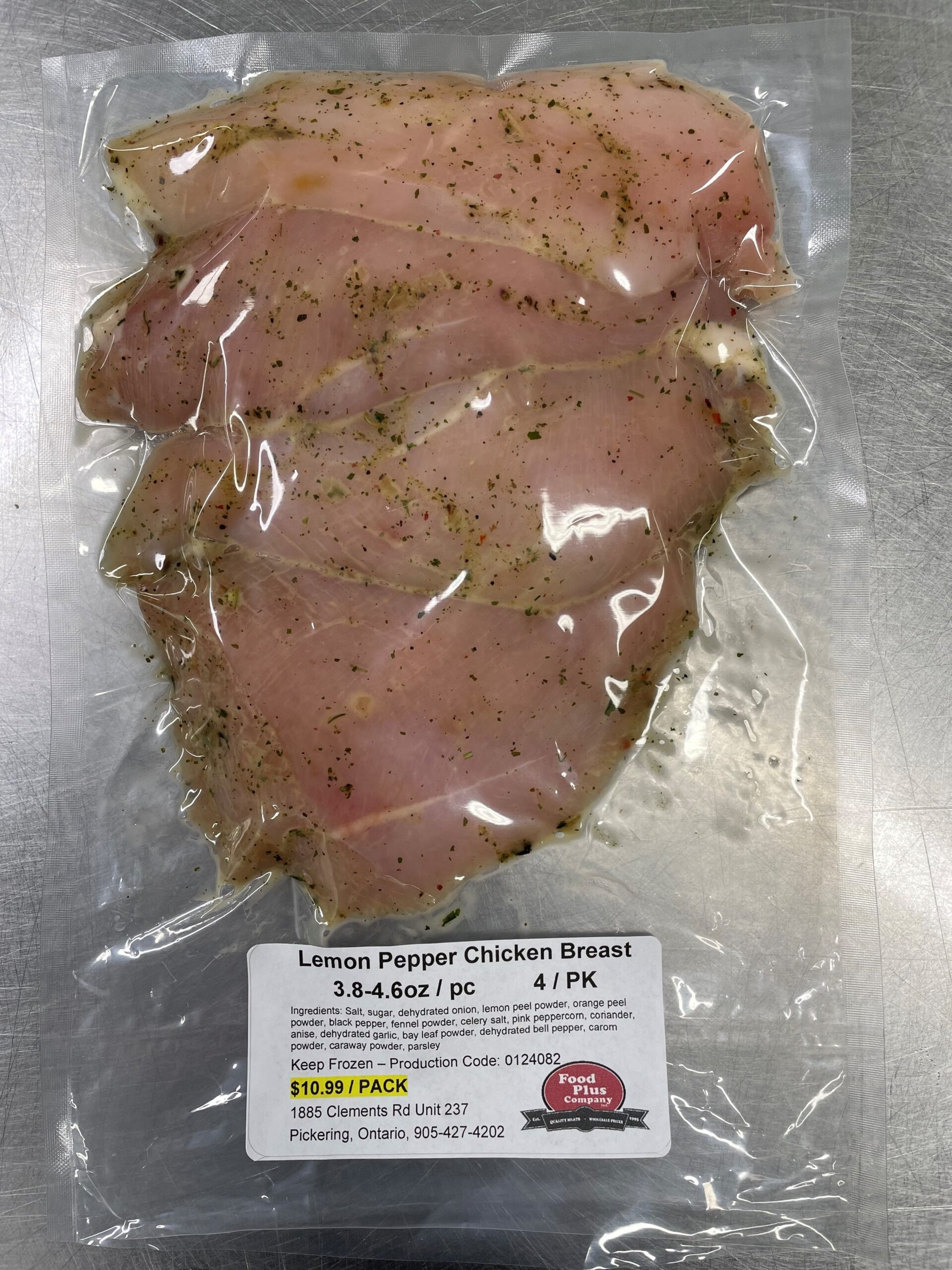 Lemon Pepper Chicken Breast - 4pcs - 3.8-4.6oz/pc - sold by pack - The ...
